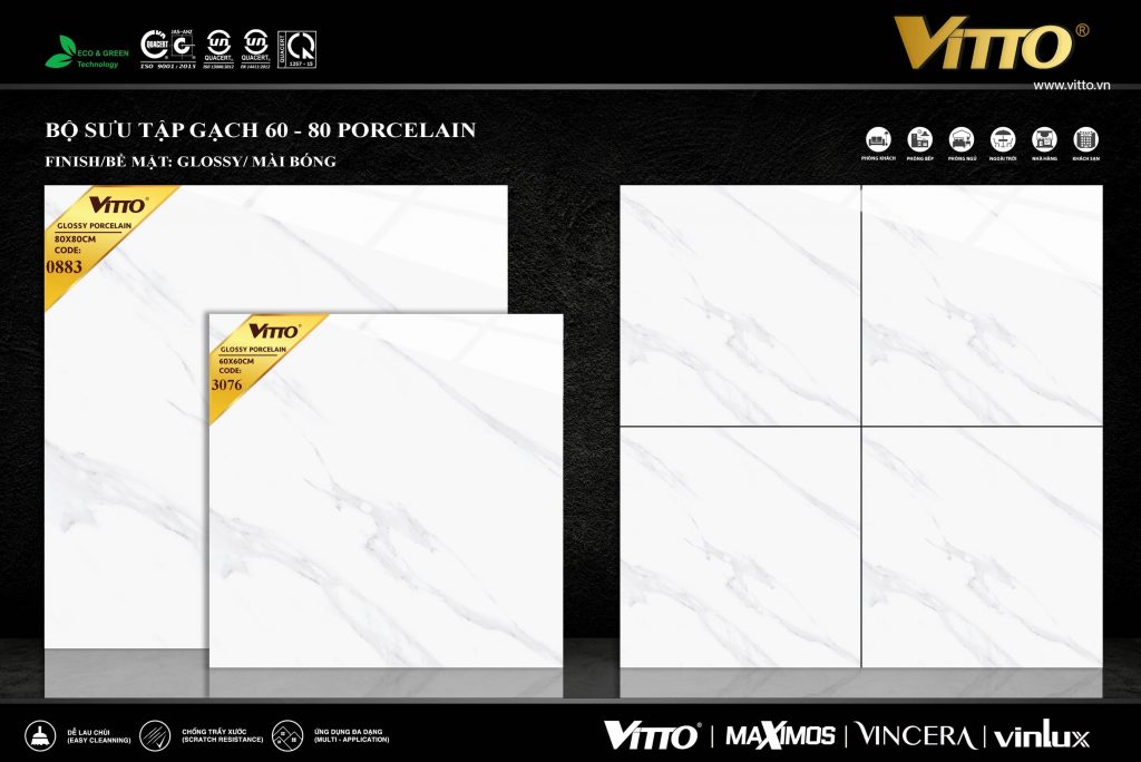 GẠCH ỐP LÁT VITTO 60X60 MÃ 3076 - Gạch Hải Yến